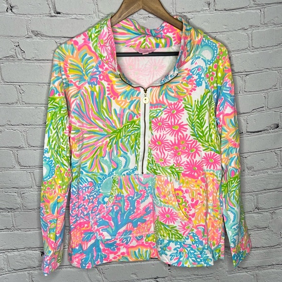 Lilly Pulitzer | Tops | Lilly Pulitzer Lovers Skipper Coral Pullover ...